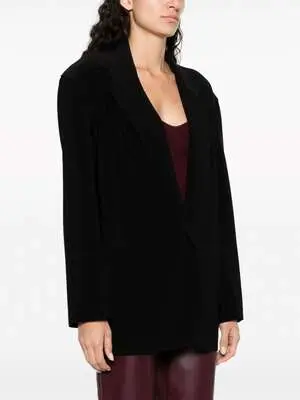 Norma Kamali Notched-lapel Belted Blazer