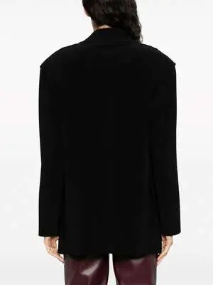 Norma Kamali Notched-lapel Belted Blazer