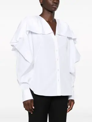Alexander McQueen Ruffled Cotton Shirt