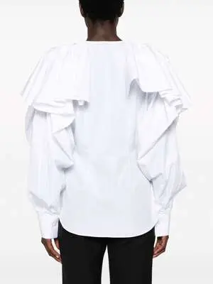 Alexander McQueen Ruffled Cotton Shirt