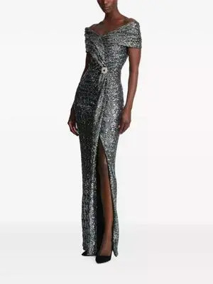Balmain Sequin-embellished Gown