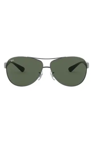 Ray-ban Oversized Pilot Sunglasses - Gunmetal Green