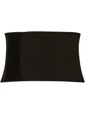 Dolce & Gabbana Logo Patch Corset Belt - Black