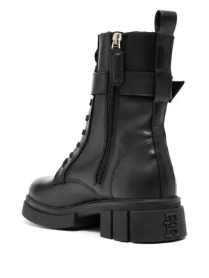 Tommy Hilfiger 40mm Leather Boots