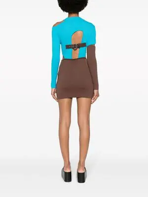 Andersson Bell Cut-out Two-tone Dress