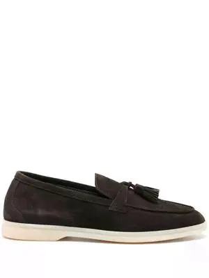 SCAROSSO Leandra Tassel-detail Loafers - Brown