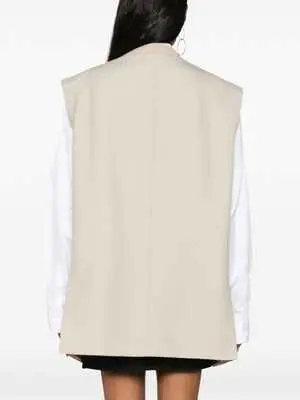 MAISON MARGIELA Single-breasted Tailored Vest - Neutrals
