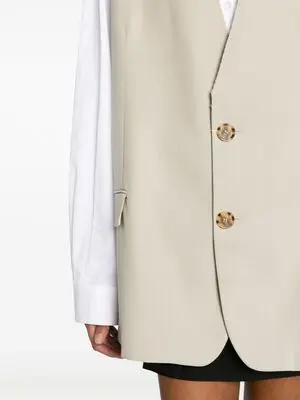 MAISON MARGIELA Single-breasted Tailored Vest - Neutrals