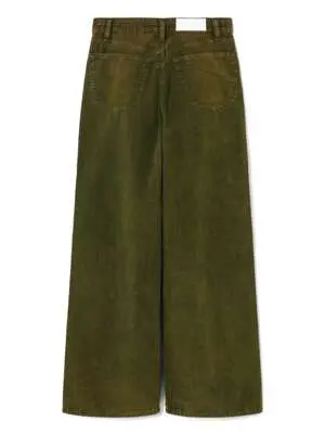 RE/DONE High-rise Wide-leg Jeans - Green