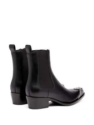 DIESEL® D-calamity Leather Ankle Boots