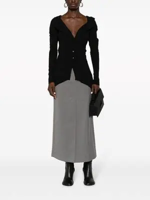 Stella McCartney Asymmetric-hem Silk Cardigan