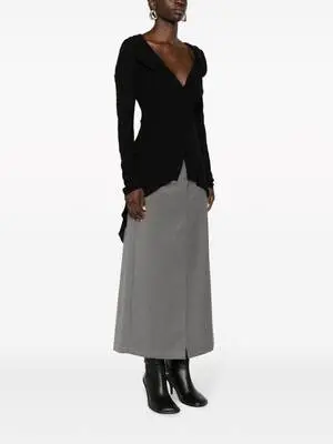 Stella McCartney Asymmetric-hem Silk Cardigan
