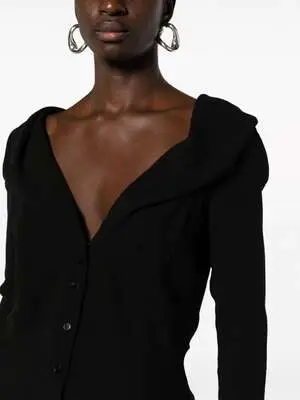 Stella McCartney Asymmetric-hem Silk Cardigan