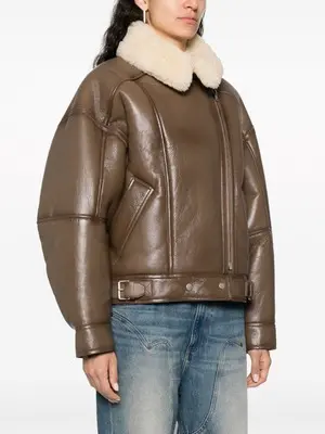 Acne Studios Leather Shearling Jacket