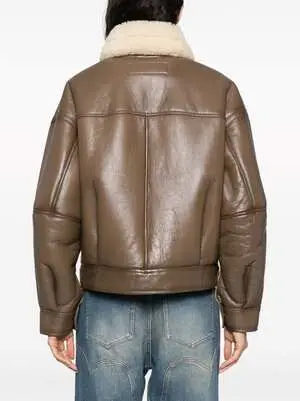 Acne Studios Leather Shearling Jacket