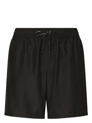 Dolce & Gabbana Logo-patch Swim Shorts - Black