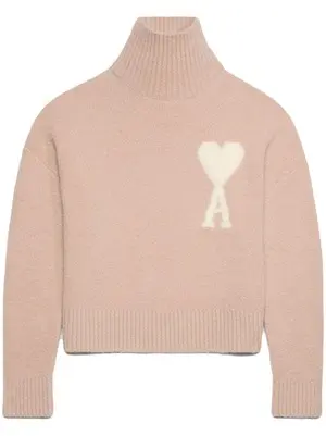 AMI Paris Cloudy Wool De Coeur Jumper