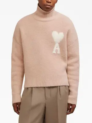 AMI Paris Cloudy Wool De Coeur Jumper