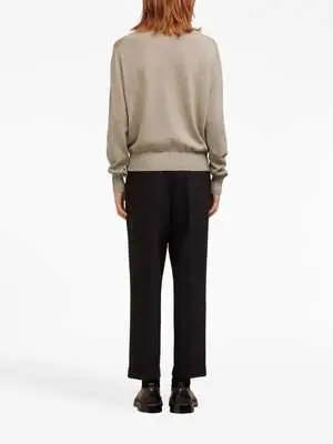 AMI Paris Logo-embroidered Roll-neck Jumper