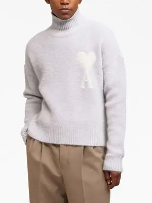 Ami Cloudy Wool De Coeur Jumper