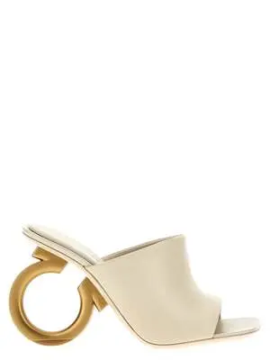 FERRAGAMO 'astro' Mules - White