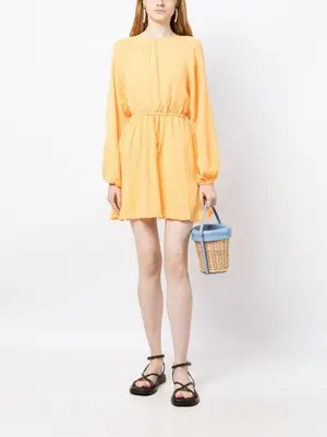 Faithfull The Brand Constance Open-back Minidress