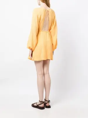 Faithfull The Brand Constance Open-back Minidress