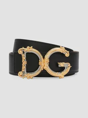 Dolce & Gabbana 50mm Dg Baroque Leather Belt