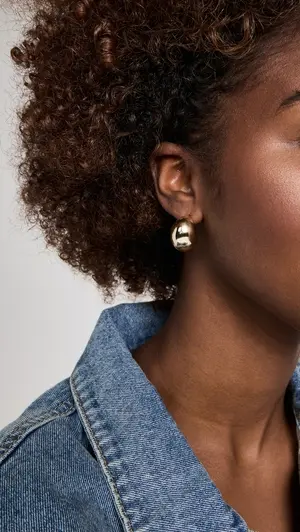 ADINA EDEN Chunky Graduated Hoop Earrings