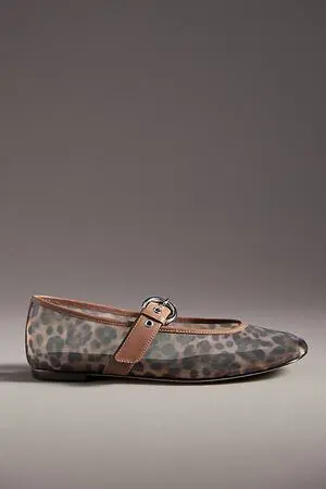 REFORMATION Bethany Flats - Leopard Mesh