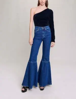 Maje Asymmetric Jumper - Black