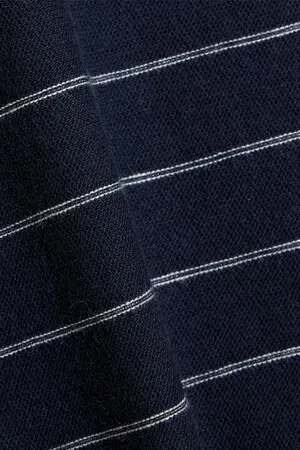 Vince Striped Brushed Cotton Tshirt