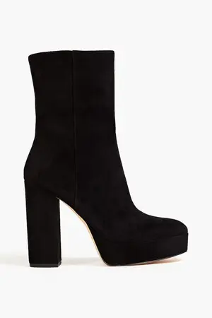 STUART WEITZMAN Suede Platform Ankle Boots