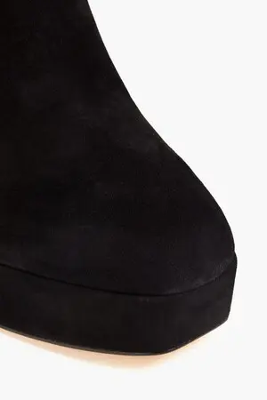 STUART WEITZMAN Suede Platform Ankle Boots