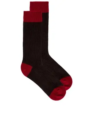 Guest In Residence The Soft Socks - Burnt Cocoa & Ruby