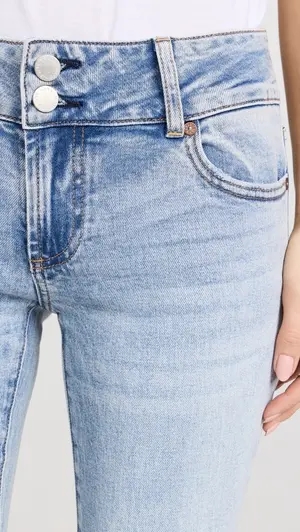 Alice + Olivia Stacey Low Rise Bell Jeans