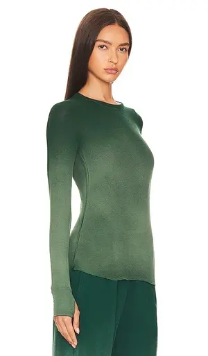 Michael Lauren Alick Long Sleeve Tee - Vintage Emerald