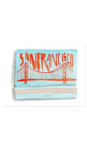 FURBISH 5x7 San Francisco Print In Blue - N,a