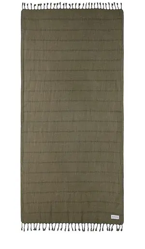 SUNKISSED Sand Free Beach Towel In Olive - Capri