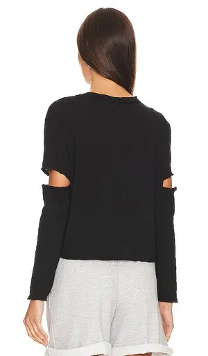 BOBI Elbow Cut Long Sleeve Top