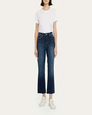 L'Agence Kendra High-rise Kick-flare Jeans - Columbia