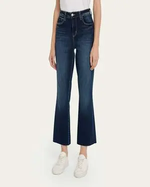 L'Agence Kendra High-rise Kick-flare Jeans - Columbia