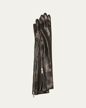 JIL SANDER Patent Leather Gloves