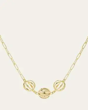 L. KLEIN Prisma 18k Yellow Paperclip Chain Necklace - Gold