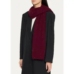 Sofia Cashmere All-over Sequin Cashmere Scarf - 601brd