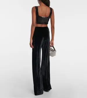 Galvan Beating Heart Sequin Top - Black