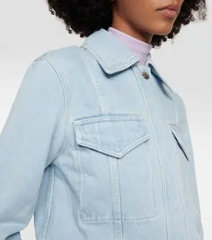 Nanushka Verena Denim Trucker Jacket