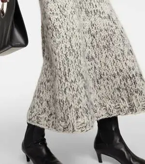 JOSEPH Wool-blend Midi Skirt