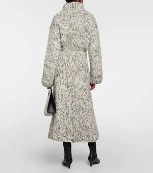 JOSEPH Wool-blend Midi Skirt