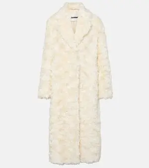 JIL SANDER Faux Fur Overcoat